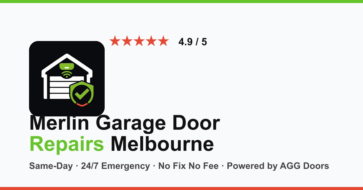 Merlin Garage Door Repairs Melbourne | Same-Day | (03) 8789 9376